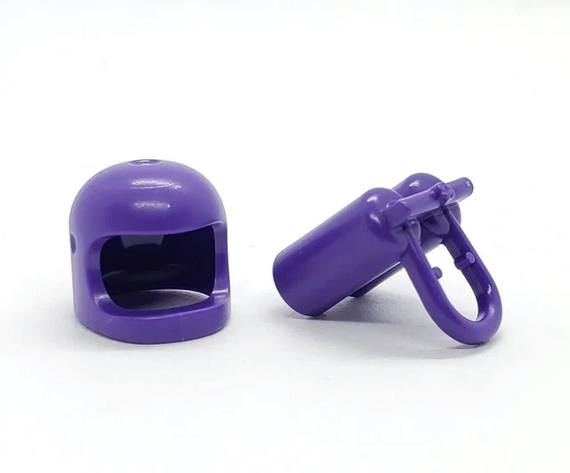 NEW RARE LEGO Classic Space dark purple air tanks spaceman minifigure ...