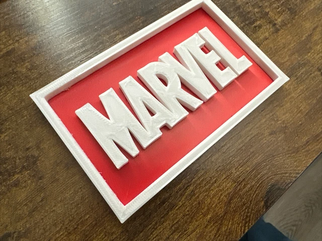 MARVEL COMICS 3D printed Comic Logo Art £12.36 - PicClick UK