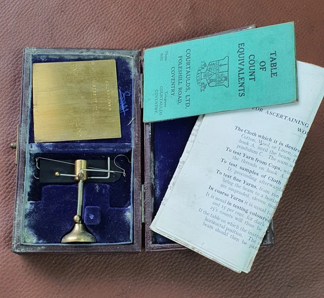 YARN ASSORTING BALANCE scale John Nesbitt LTD Manchester 42 Market ...