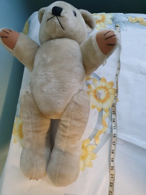 SALCO HARLOW LARGE Curly Jointed Teddy Bear Soft Plush Toy 22 inch rare ...