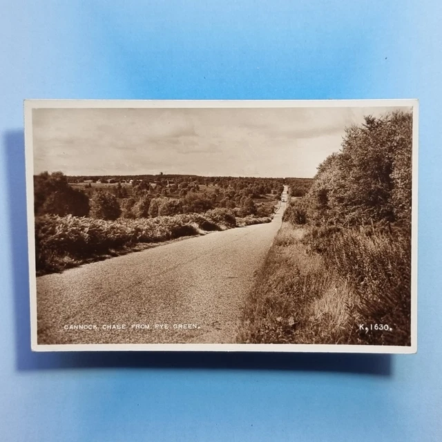 CANNOCK POSTCARD C1950 Real Photo The Chase From Pye Green ...