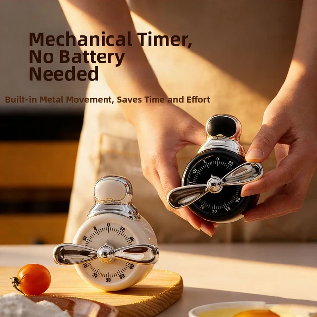 MECHANICAL MAGNETIC TIMER For Kitchen Fridge 60 Minute Visual Countdown ...
