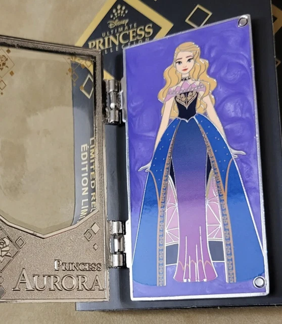 DISNEY PIN SLEEPING Beauty Designer Aurora Hinged Pin Opens Limited ...