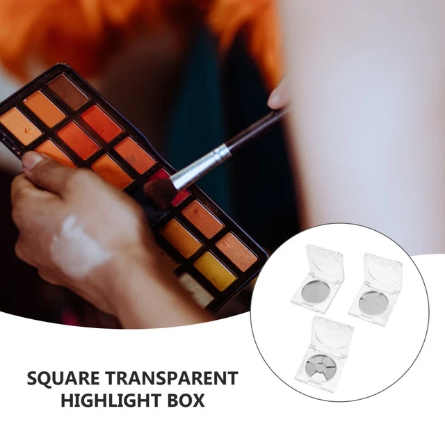 3 SETS BLUSHER and Highlighter Pallet Powder Container DIY Makeup £37. ...
