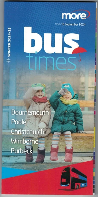 USED MORE BUSES Winter 2024 Bus Timetable Booklet from September 2024 £ ...