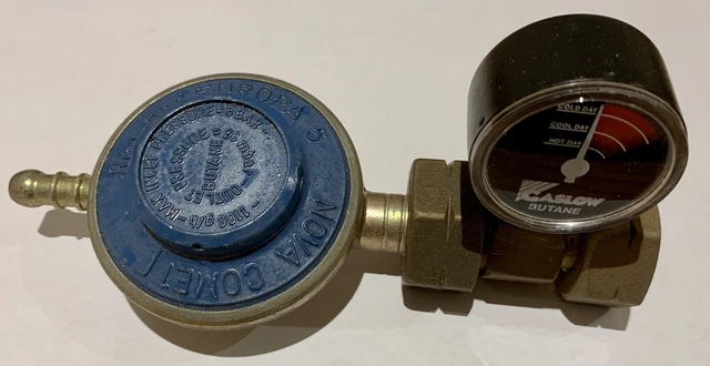 GASLOW CHANGEOVER GAUGE Butane Top and Nova Comet Gas Regulator Europa ...