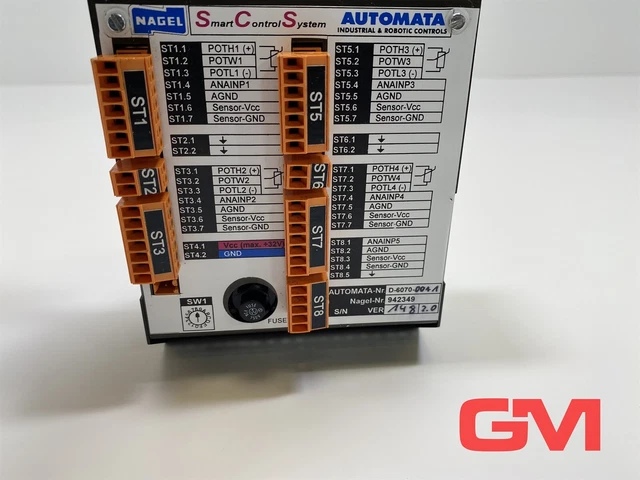 AUTOMATA SCS SMART Control System D-6070-001-1 Nagel 942349 Version 148 ...