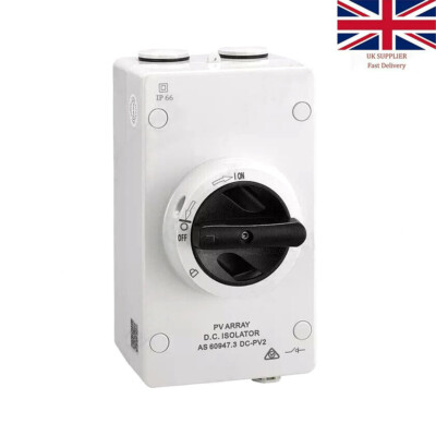 2P/4P PV DC 1000V 32A IP66 Waterproof Solar Panel Isolator Rotary ...