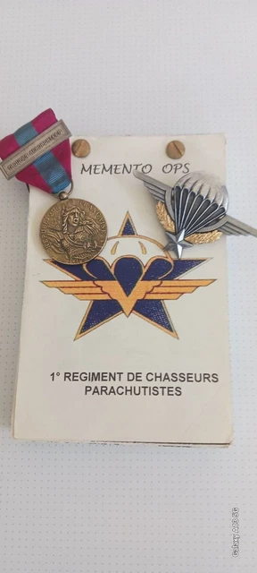 BREVET PARACHUTISTE,MEDAILLE TROUPES aéroportées mémento ops 1ier RCP EUR 35,00 - PicClick FR