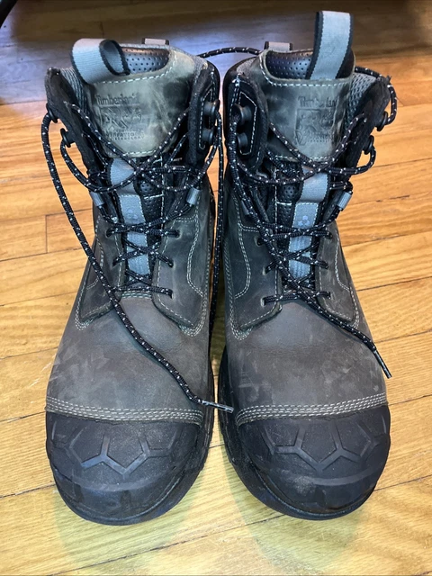 TIMBERLAND PRO BOONDOCK Ultralight 6" Comp Toe WP Work BootGrey Men ...