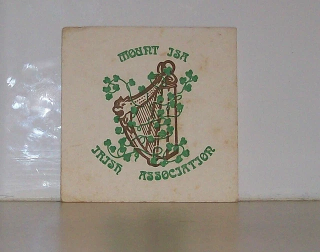 COLLECTABLE BEER COASTER - Mount Isa Irish Association $4.95 - PicClick AU