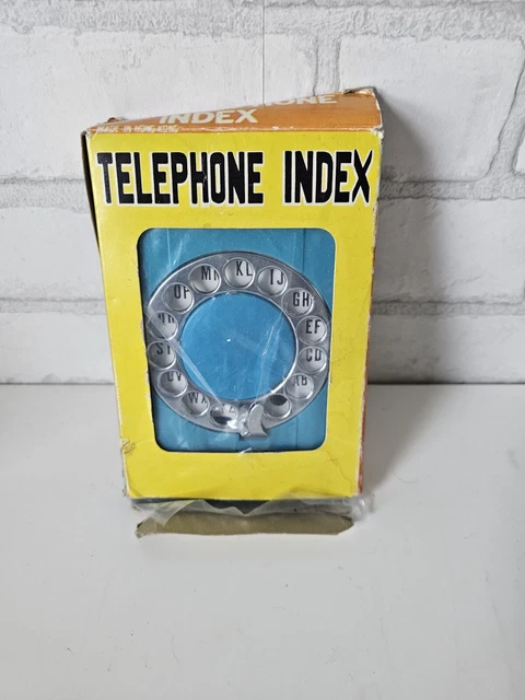 VINTAGE TELEPHONE INDEX Rotary Dial Pop Up By Standard 1970s £12.95 ...