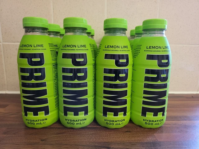PRIME HYDRATION DRINK By Logan Paul & KSI - LEMON AND LIME - 12 PACK ...
