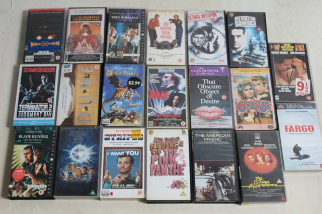 20 X CULT 80’s 90’s VHS Video Tapes - PLEASE READ DESC!!! V7 £9.99 ...