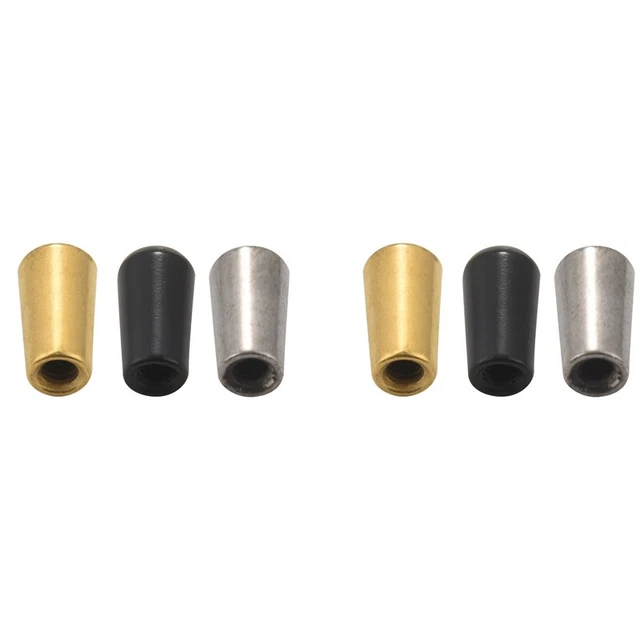 6pcs Guitar Switch Tip 3 Way Toggle Switch Knob Tip Copper For Lp