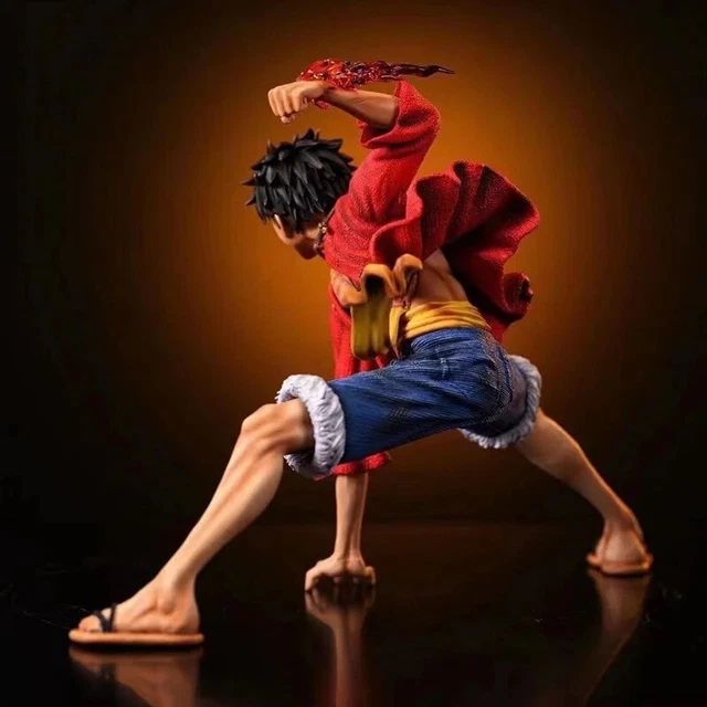 ACTION FIGURE RUBBER One Piece Luffy 25cm Statua D. Rufy Nuovo EUR 38 ...