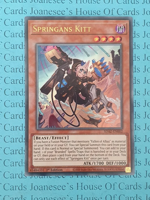 SPRINGANS KITT SDAZ-EN002 Ultra seltene Yu-Gi-Oh Karte 1. Auflage Neu ...