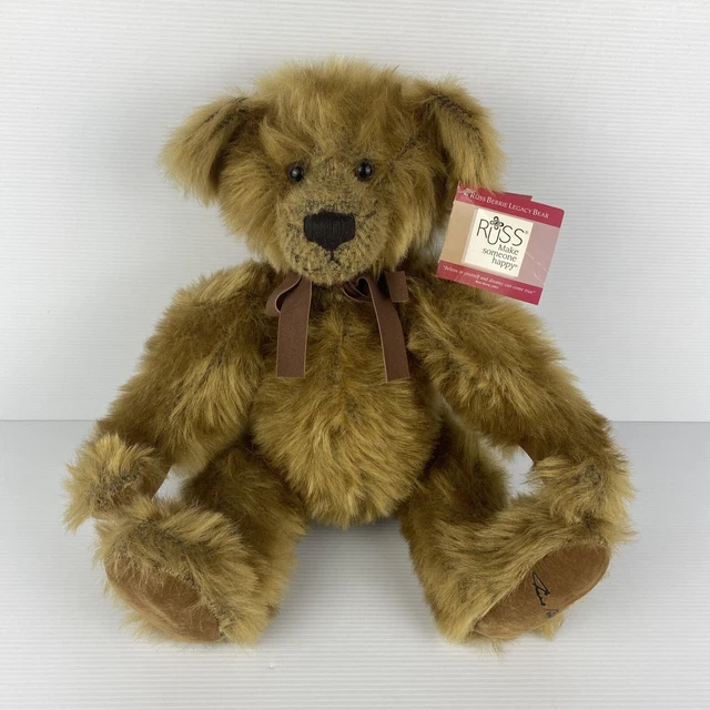 RUSS BERRIE LEGACY Bear From Past Limited Edition Teddy Plush Jointed 91225 Tags $119.95 ...