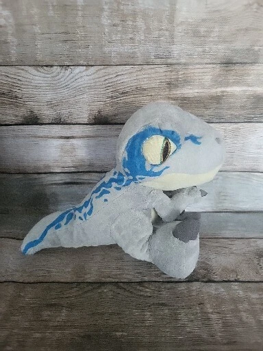 Jurassic World Camp Cretaceous Blue Raptor Dinosaur 10 Soft Toy Posh