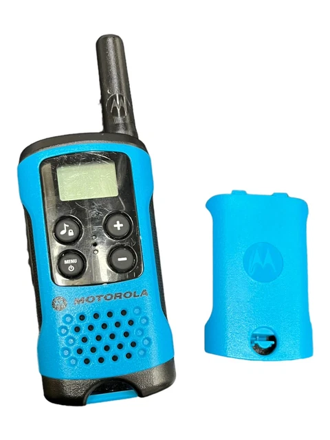 MOTOROLA TALKABOUT T100 Blue Handheld 22 Channels Two-Way Radio Walkie ...