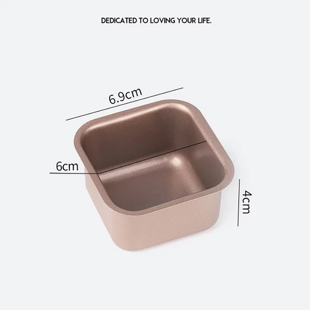 SMALL SQUARE TOAST Bread Baking Pans Non-Stick Carbon Steel Loaf Baking ...