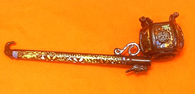 ANTIQUE JAPANESE INK Well Meiji Bronze Cloisonne Yatate Brush Holder ...