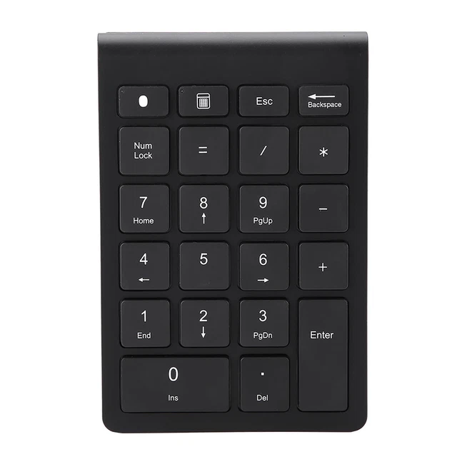 BLACK 22 KEYS Mini Numpad Wireless BT Numeric Keypad For OS X PC FBM ...