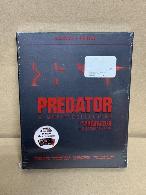 PREDATOR 4-MOVIE COLLECTION BLU-RAY w SLIPBOX & COLLECTOR CARDS $64.99 ...
