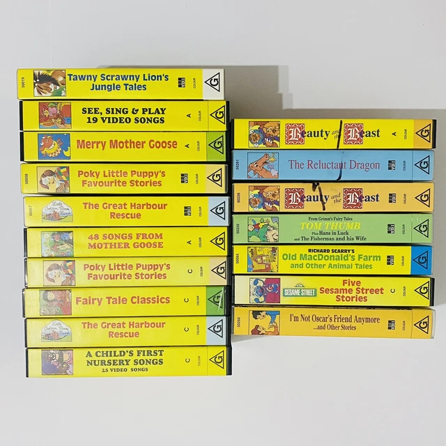 VHS BULK LOT Kids Videos A Golden Book Video Children's VHS Video Tapes ...