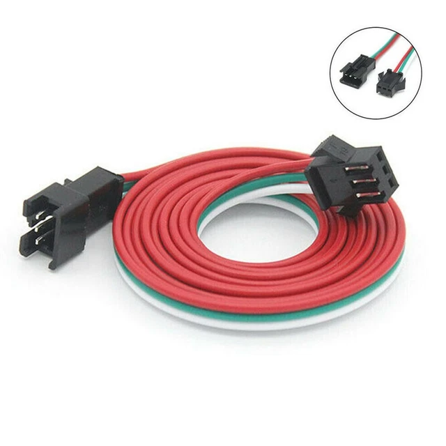 FASHION EXTENSION CABLE Connection WS2812B 1Meter 3.3ft For LED Strips ...