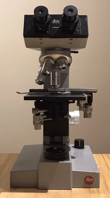 LEITZ WETZLAR SM-LUX Type 020-441.010 Binocular Microscope + 4 x ...