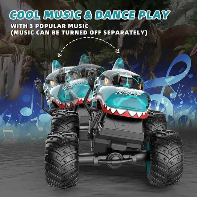 RC CAR MONSTER Truck Remote Control Monster Car RC Stunt Car with Light ...