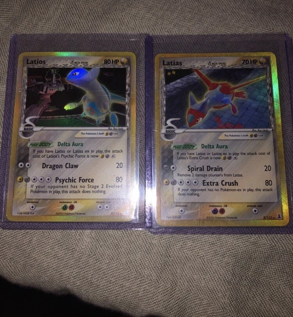POKÉMON CARDS - Latios / Latias - Delta Species - Vintage Pokémon Cards ...