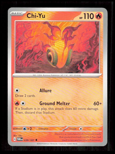 CHI-YU 039/167 SV06: Twilight Masquerade Pokemon tcg Card CB-1-9-C-23 ...