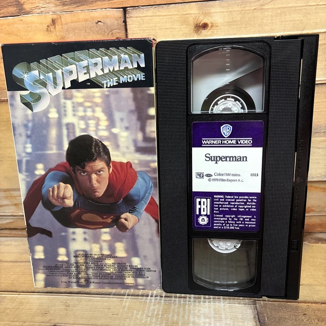 SUPERMAN THE MOVIE VHS Tape Used Gene Hackman £8.57 - PicClick UK