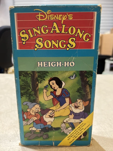 DISNEY’S SING ALONG Songs Heigh-Ho Vhs #1 EUR 6,37 - PicClick FR