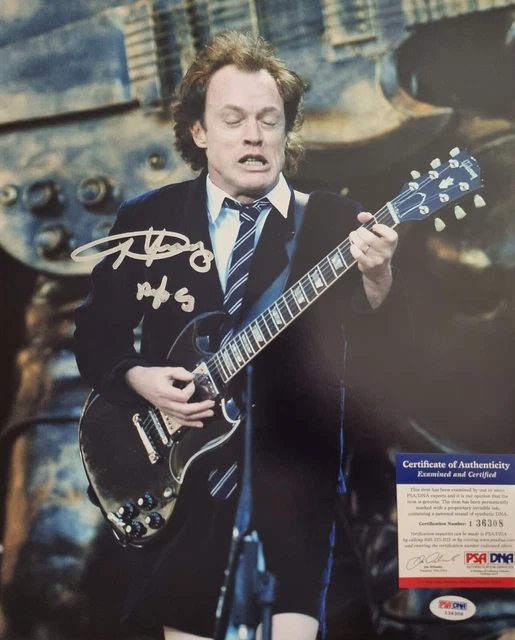 ACDC ANGUS YOUNG Hand Signed 11'x14' Photo PSA DNA Coa EUR 211,02 ...