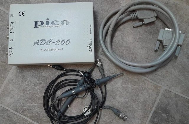 PICO TECHNOLOGY PICOSCOPE ADC 200 PC Oscilloscope 2 Channel £38.00 ...