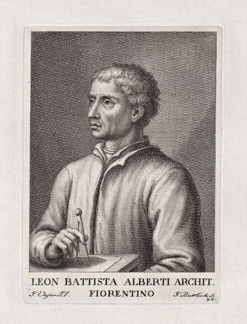 LEON BATTISTA ALBERTI Italien Architecte Humanist Renaissance Portrait ...