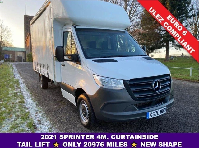 2021 MERCEDES-BENZ SPRINTER 2.1 314Cdi 3.5t. Lwb 4m. Curtainside Luton ...