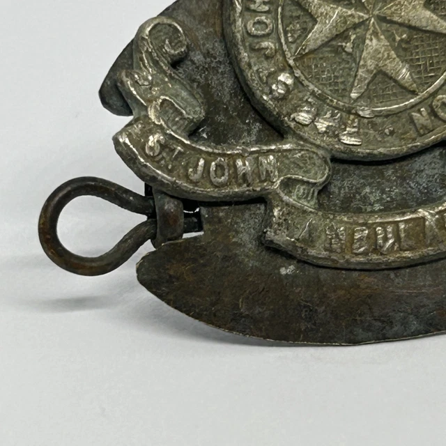 VINTAGE ST JOHN Ambulance Association Brigade Original Early Cap Badge ...