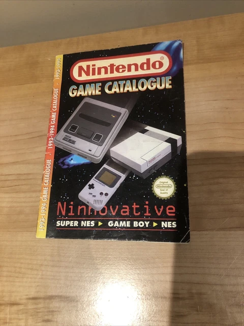 NINTENDO GAME CATALOGUE 35 Page 1993- 1994 SNES NES Gameboy Merch Book ...