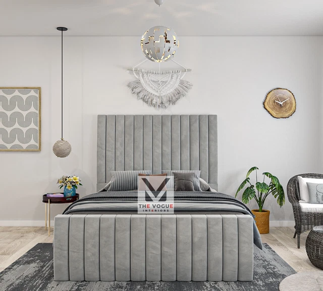 BESPOKE BEDS | Upholstered King Size Bed | Ottoman Bed Frame | Fabric Bed Frame £579.00 ...