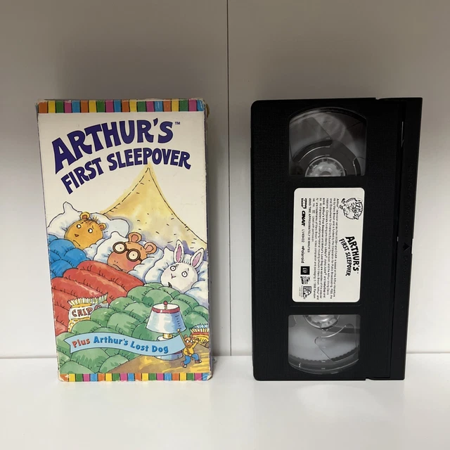 ARTHUR'S FIRST SLEEPOVER VHS Good Condition VHS Arthur Marc Brown PBS ...