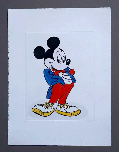 MICKEY MOUSE DISNEY Original Siebdruck Sowa & Reiser lim.Edition 197/ ...