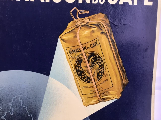 ANCIEN CARTON PUBLICITAIRE La Maison Du Café Le Meilleur Café Du Monde ...