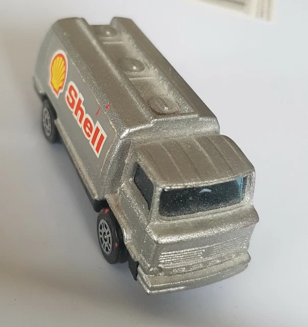 SHELL PETROL TANKER LEYLAND TRUCK MODEL BY CORGI JUNIORS 1980s GREY ...