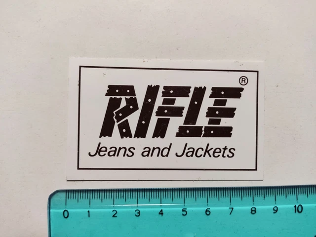 ADESIVO RIFLE JEANS JACKETS POMODORO STICKER AUTOCOLLANT VINTAGE 80s ...