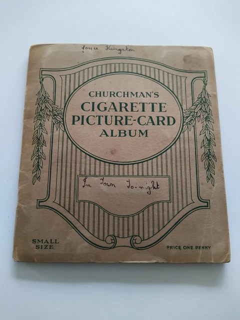 CHURCHMAN ORIGINAL CIGARETTE Picture-Cards in Album - In Town Tonight ...