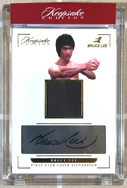 2024 KEEPSAKE BRUCE LEE 50th Authentic Relic Card #24 Laser Auto ...